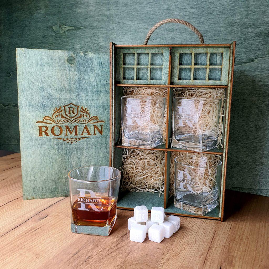 Personalizovaný Pohárový Set na Whisky/ Rum - Valse | PravýMuž.sk